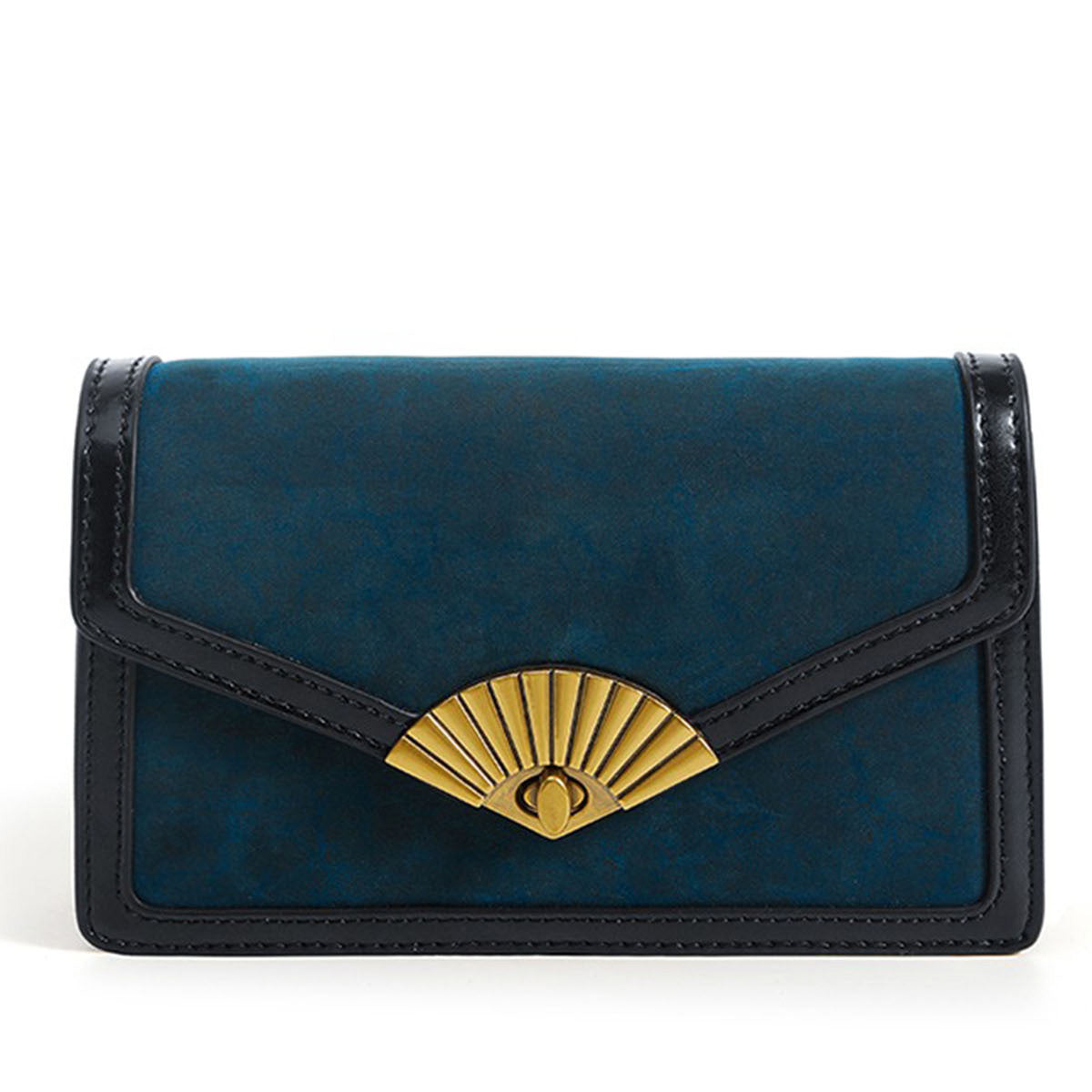 Smting leather crossbody bag with Folding Fan Lock shoulder bag – Livia ...